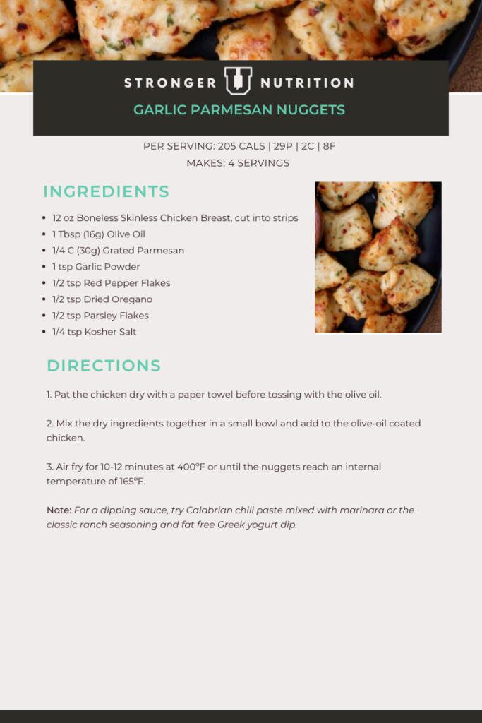 Garlic Parmesan Nuggets - Stronger U Nutrition